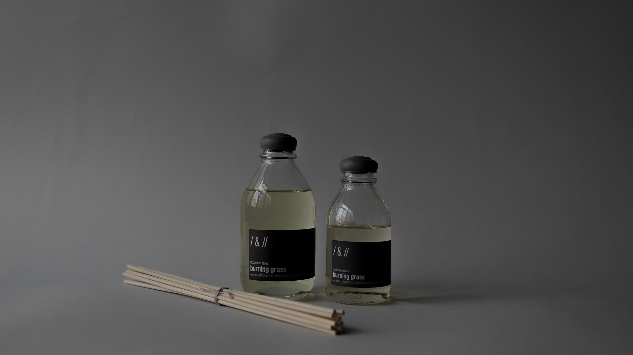 glass bottle reed diffuser 100ml / 200ml – s/ash & para//el