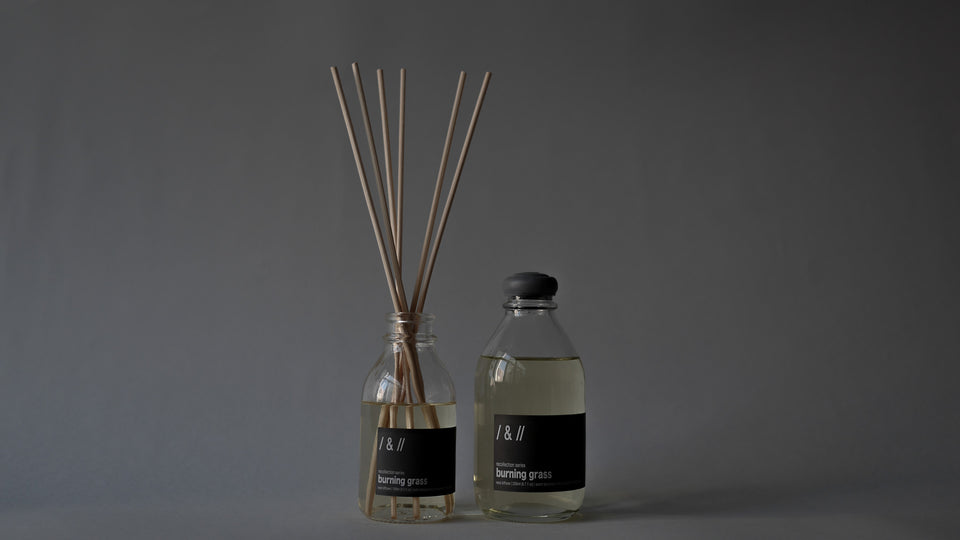 glass bottle reed diffuser 100ml / 200ml – s/ash & para//el